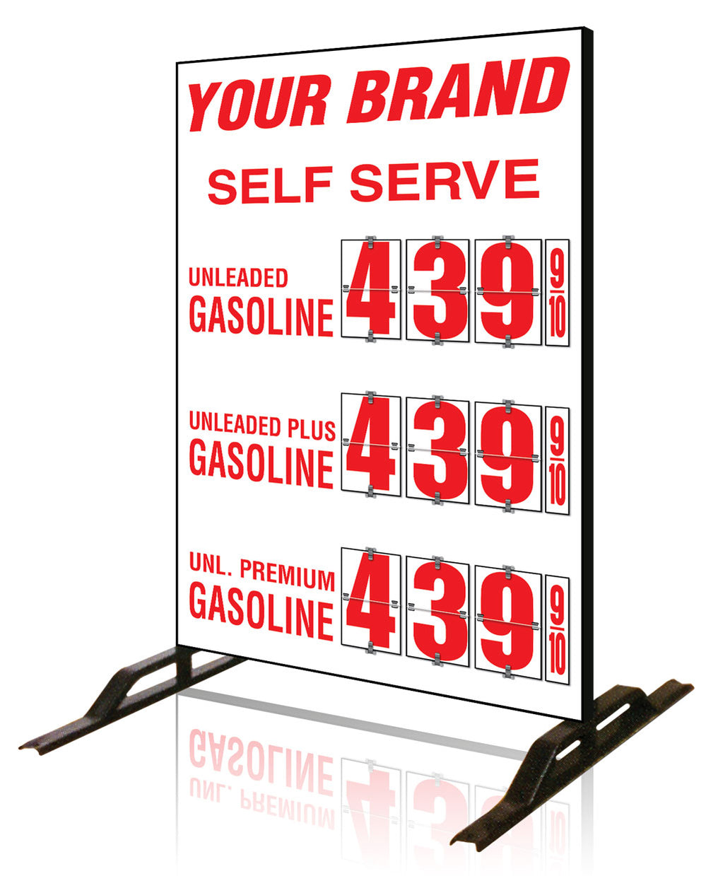 Three Product Flip All Double Sided Sign — UnitedSign