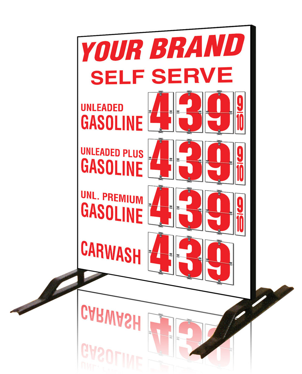 Double Sided Four Product Flip Sign