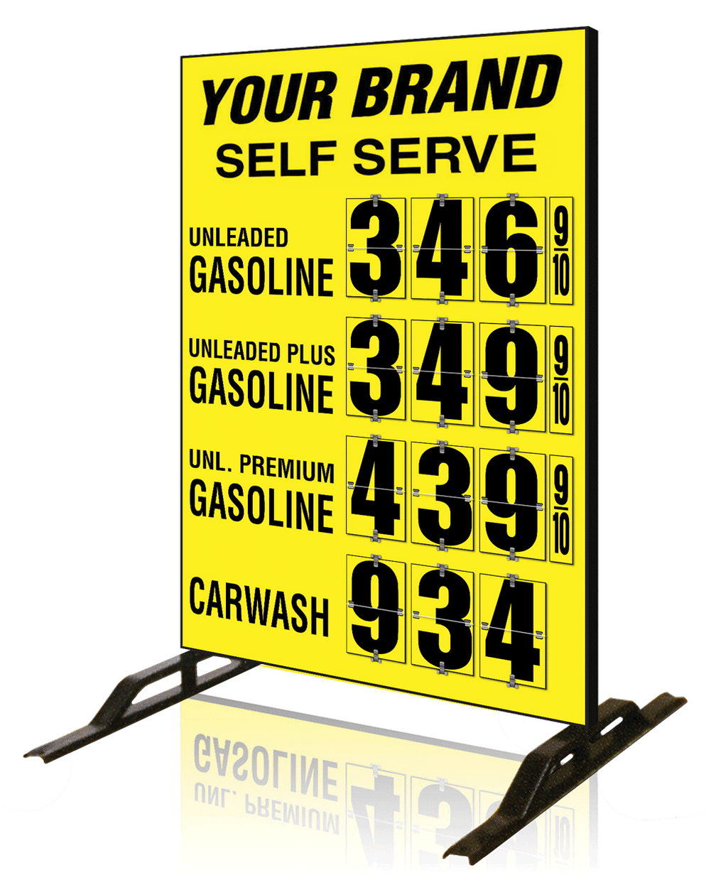 Double Sided Four Product Flip Sign