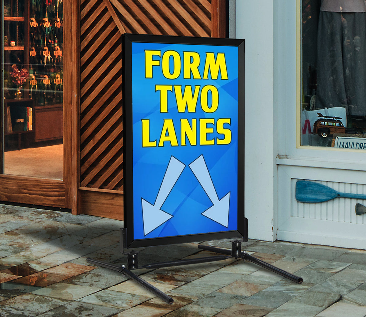 Insert- "Form Two Lanes" — UnitedSign