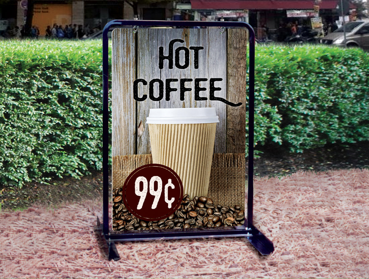 Two Way Curb Sign Frame — UnitedSign