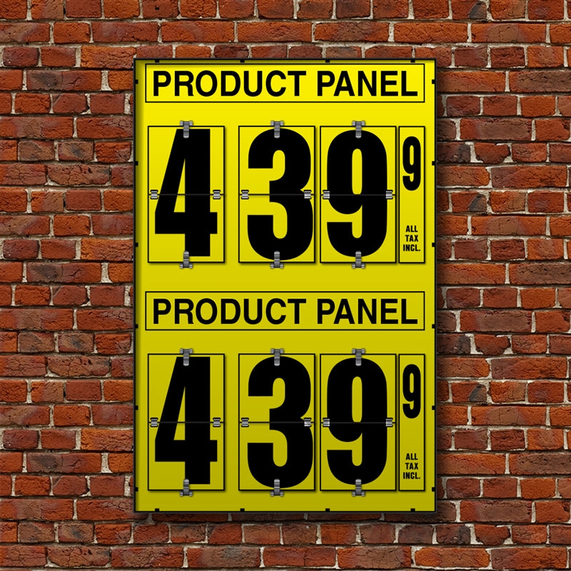 10" Flip Numbers, Two-Product, Pole or Wall Mount — UnitedSign