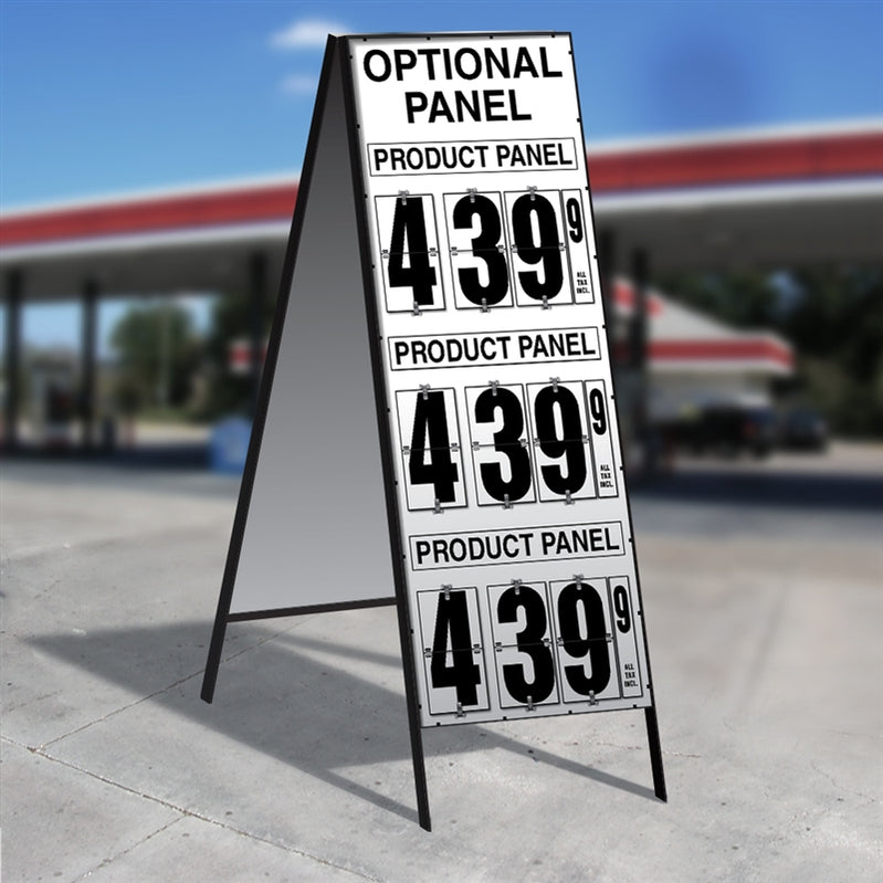 Gas Price Flip Sign - mounting_a-frame