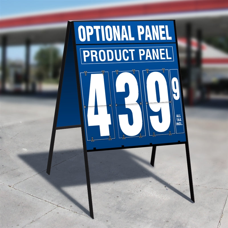 20" Flip Numbers- 1 Product, Double Sided A-Frame w/Optional panel ...