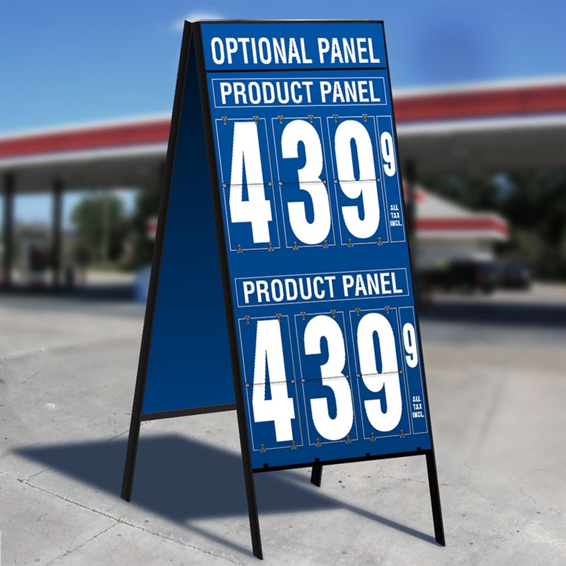 Gas Price Flip Sign - mounting_a-frame