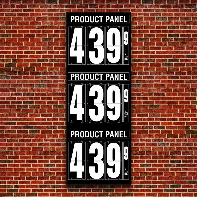 20" Flip Numbers, Three-Product, Pole or Wall Mount — UnitedSign
