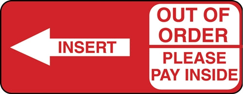 Credit Card Reader "Out Of Order" Tag — UnitedSign