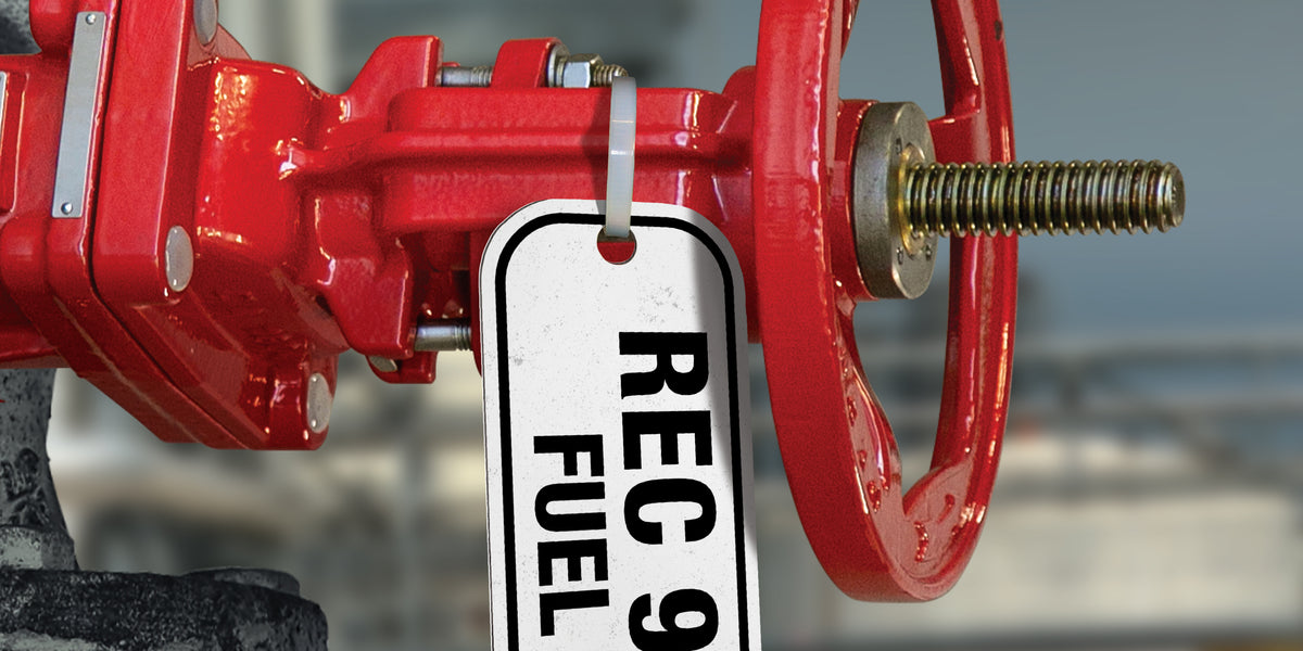 REC 90 Fuel- Aluminum Valve ID Tag — UnitedSign